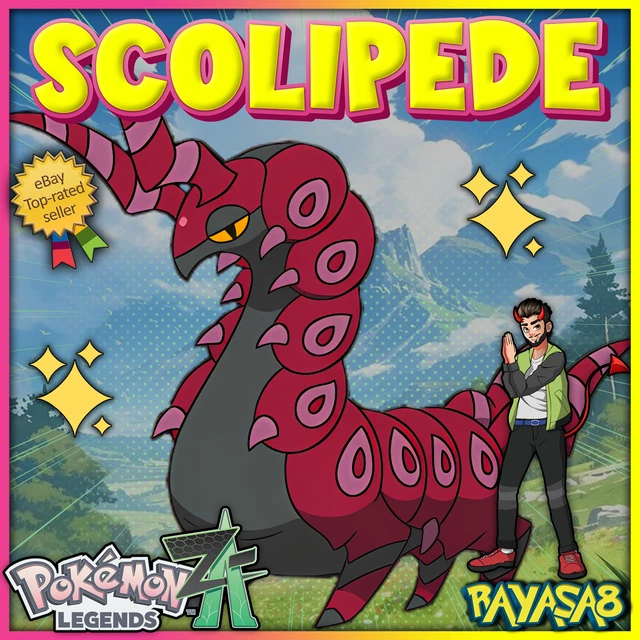 SCOLIPEDE ALPHA POKEMON Legends ZA 6IV Best Stats Home🌟 Mega Evolution ...