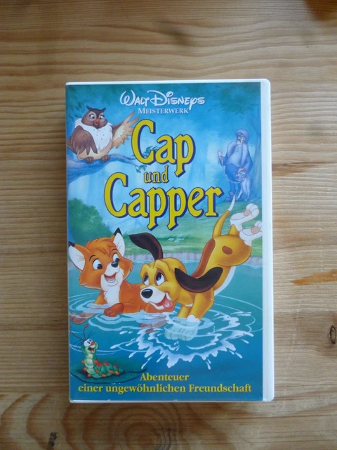 CAP UND CAPPER-WALT Disneys Meisterwerk,VHS Kassette mit Hologram EUR 4 ...