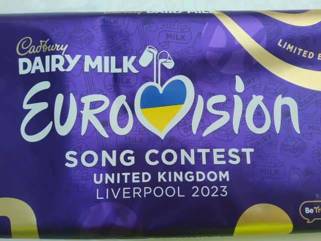 CADBURY DAIRY MILK Chocolate Bar Wrapper Eurovision Song Contest 2023 ...