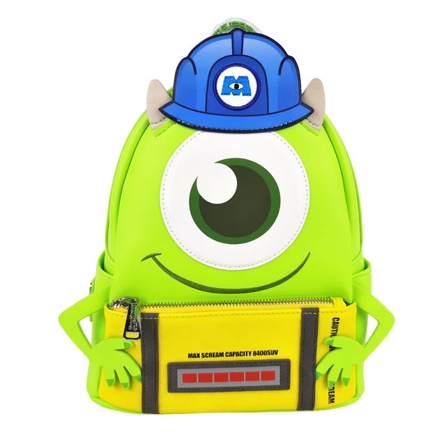 LOUNGEFLY DISNEY PIXAR Monsters Inc. Mike Wazowski figural Cosplay Mini ...
