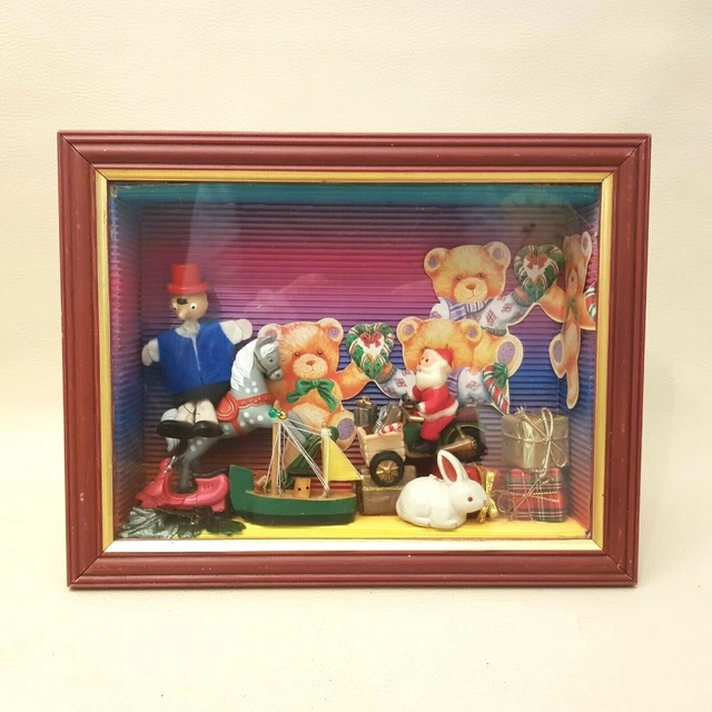 TABLEAU VITRINE RELIEF personnages objets sur le thème de Noël ...