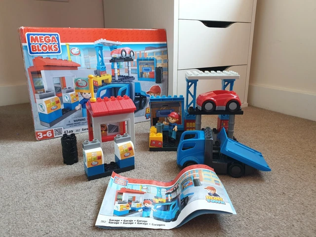 MEGA BLOKS 382 Block Town Car Workshop Garage £12.80 - PicClick UK