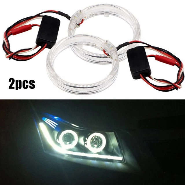GUIDA LUCE LED Alta Potenza Anelli Alone per 2 5 Per Fari Auto Bianco ...
