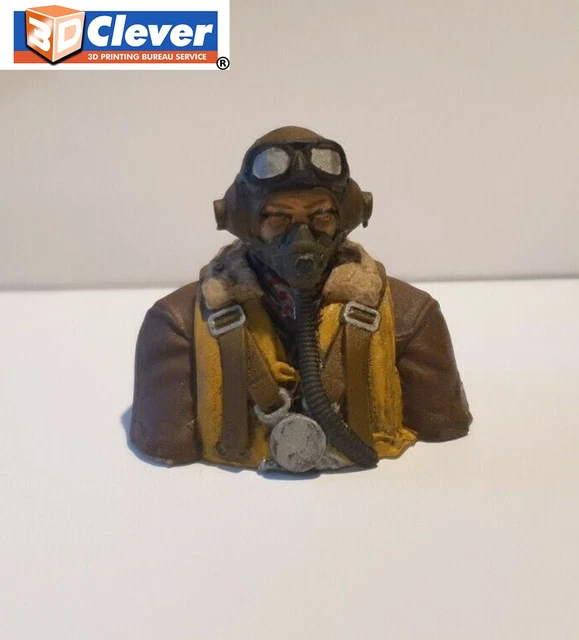 HIGHLY-DETAILED FIGURE OF a Spitfire Pilot (50 mm) by 3Dclever Scale 1: ...