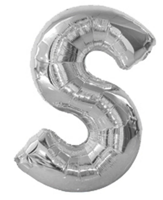 LETTRE BALLON FEUILLE S à Gonfler Anniversaire D'Enfant Argent EUR 2,82 ...