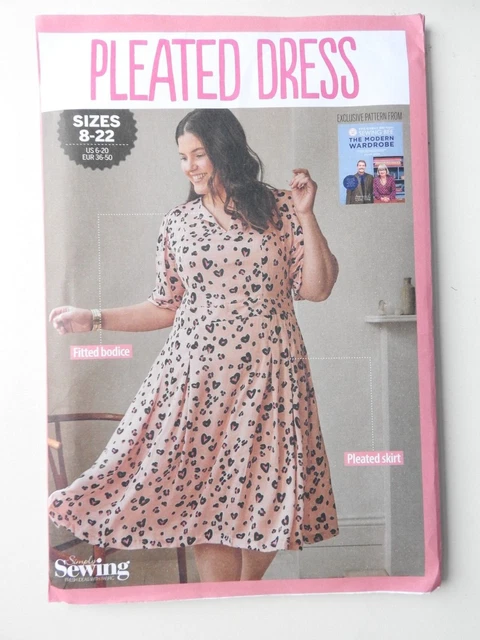 SIMPLY SEWING pattern Pleated Dress sz 8 to 22 NEW UNCUT. Sewing Bee £5 ...