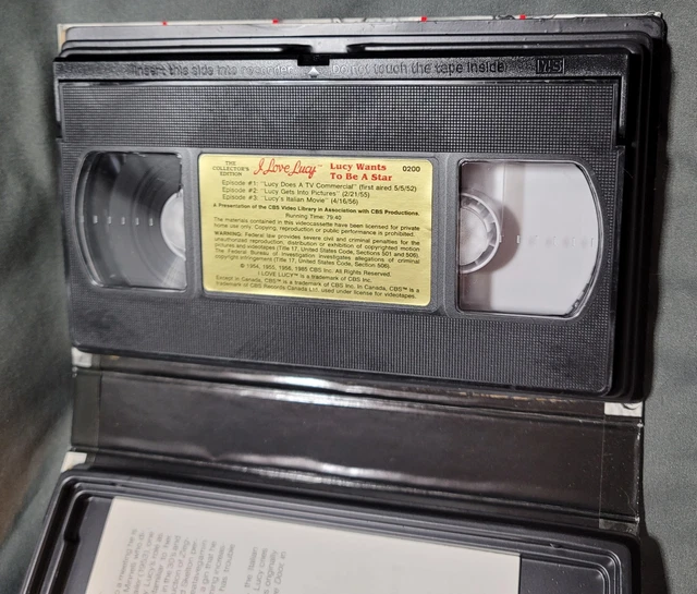 I LOVE LUCY The Collector’s Edition VHS Tape "Wants to be a Star" New 3 ...