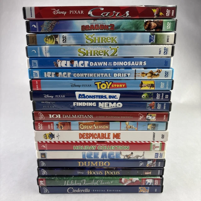 18 KIDS DVD Lot - Disney, Dreamworks, Animated, Children, Family ...