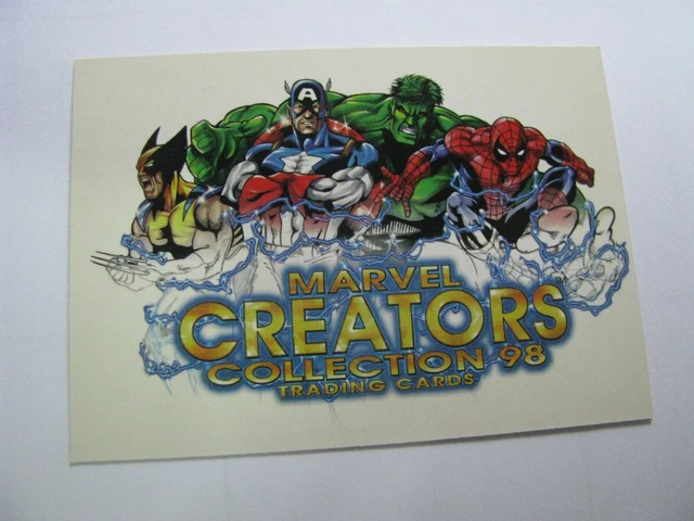 MARVEL CREATORS COLLECTION Promo Card Hulk Spiderman Wolverine Skybox ...