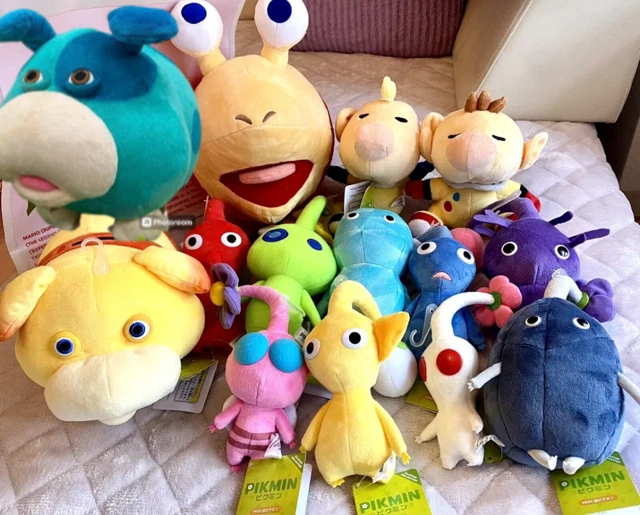 NINTENDO TOKYO/OSAKA PIKMIN Plush Set of 14 All Star Collection Sanei ...