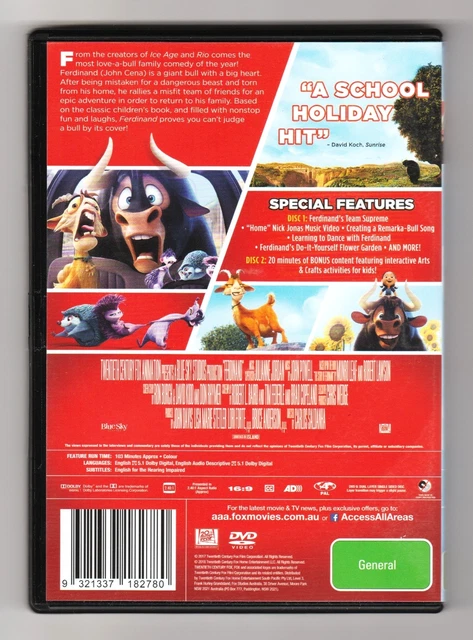 FERDINAND DVD SPECIAL Edition 2-Disc Set John Cena - Very Good $9.95 ...