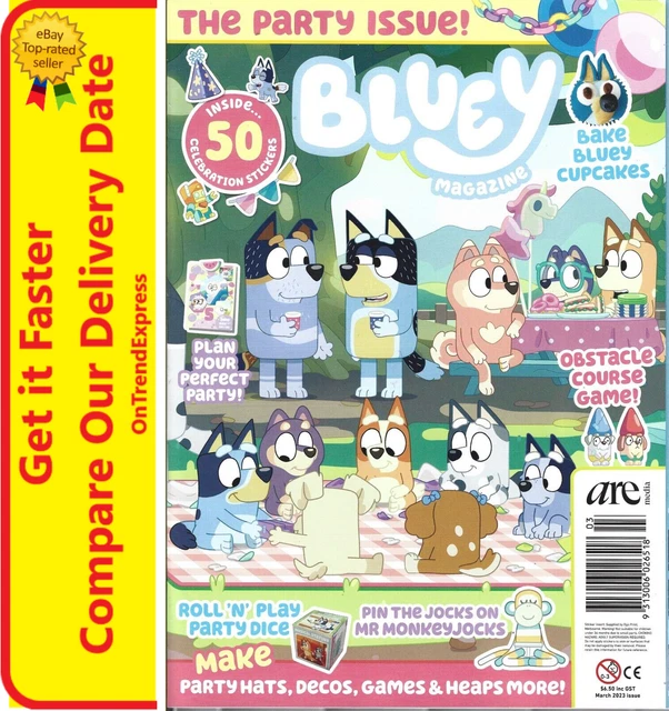 BLUEY MAGAZINE ISSUE March 2023 The Party Issue + 50 Celebration ...