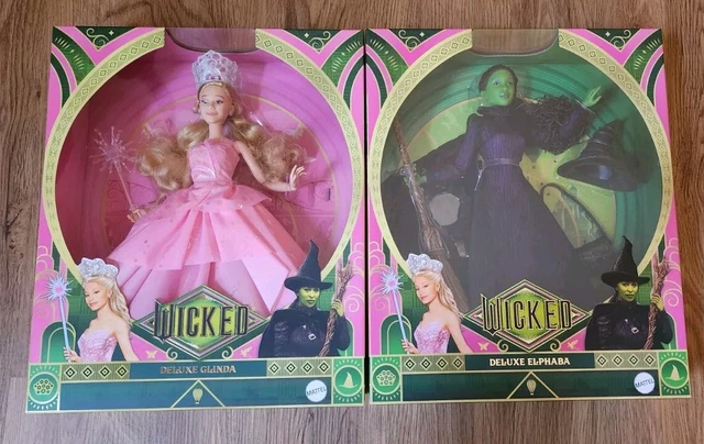 COLLECTIBLE MATTEL WICKED Movie Glinda Elephaba DELUXE Doll Set - URL ...