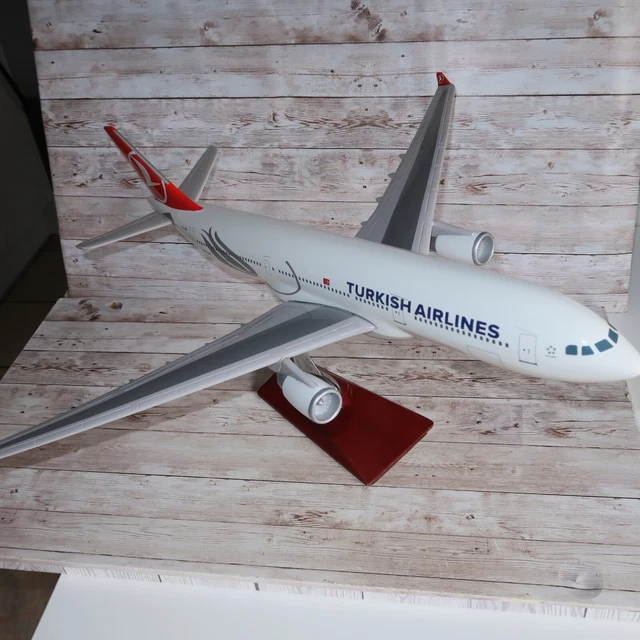 AIRBUS A330 TC-JNA Airplane Model Large Travel Display 1:100 Turkish ...