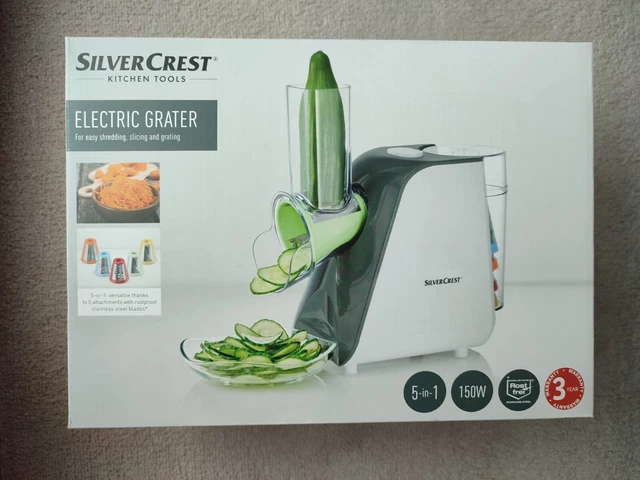 SILVERCREST ELECTRIC GRATER 5in1 Salad Slicer Fruit Cutter Vegetable ...