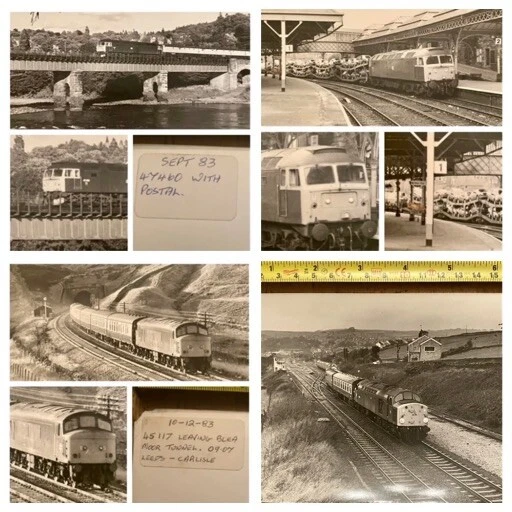 BRITISH RAIL TRAIN Photos 1980’s, Diesel Locomotives, Leeds Carlisle ...