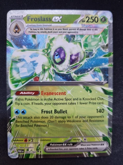 PokÉmon Tcg Froslass Ex Paradox Rift 003 182 Holo Double Rare 3 00