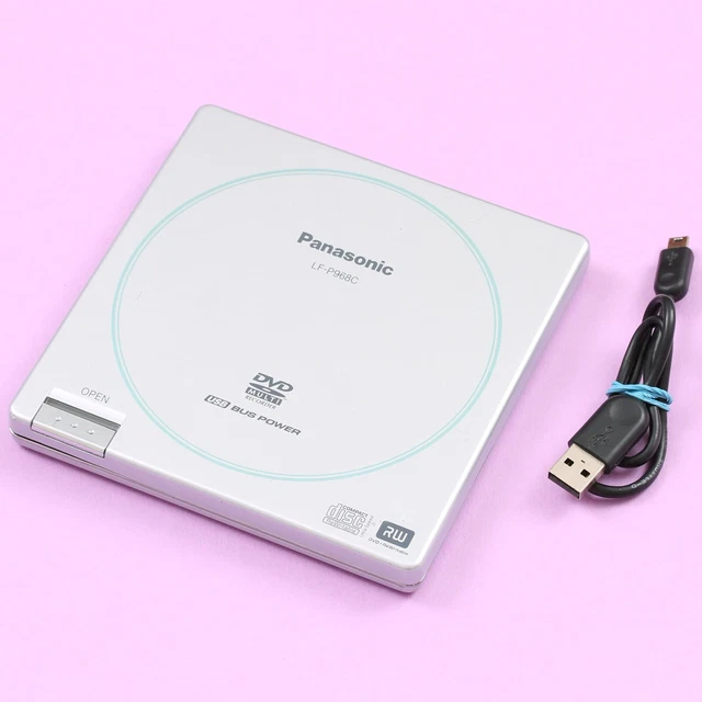 PANASONIC PORTABLE EXTERNAL DVD RW RAM CD ROM Drive USB 2.0 Bus Powered ...