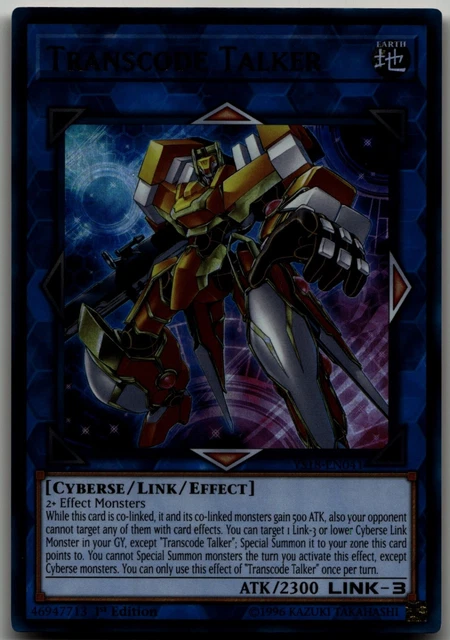 TRANSCODE TALKER ULTRA Rare Starter Deck: Codebreaker YS18-EN041 LP £1. ...