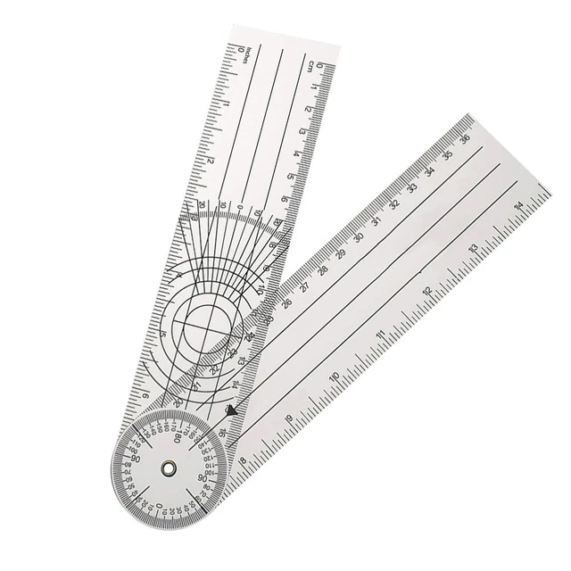 SPINAL GONIOMETER 360 Degree Physical Therapy Angle Protractor Ruler ...