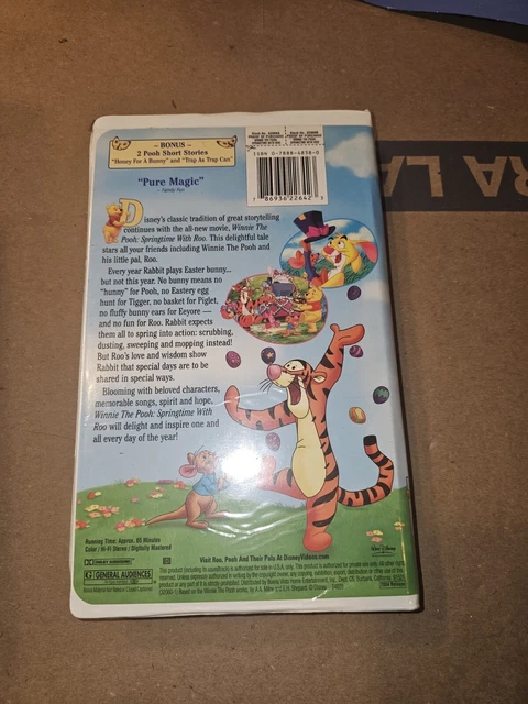 DISNEY WINNIE THE Pooh: Springtime With Roo VHS 2004 Clamshell $9.95 ...