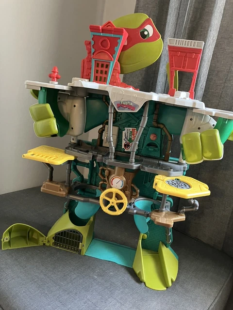 IMAGINEXT PLAYSKOOL TMNT Half Shell Heroes HQ Headquarters Playset Rare ...