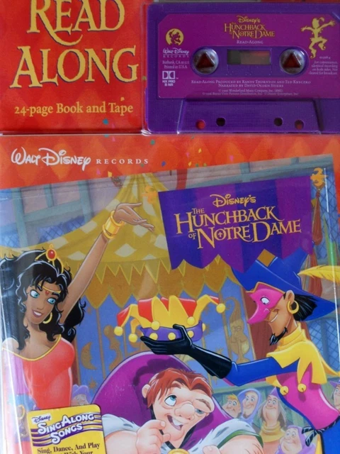 HUNCHBACK OF NOTRE DAME Disney Read Along Book Cassette Tape Set New ...