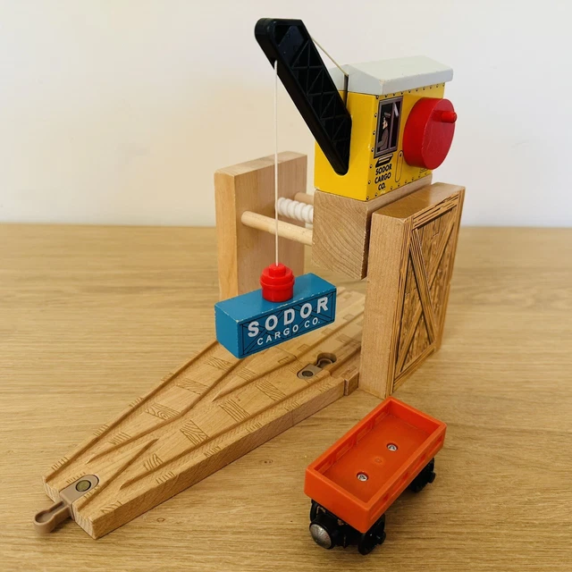 SODOR CARGO CO Crane & Cargo Car - Thomas & Friends Wooden Railway ...