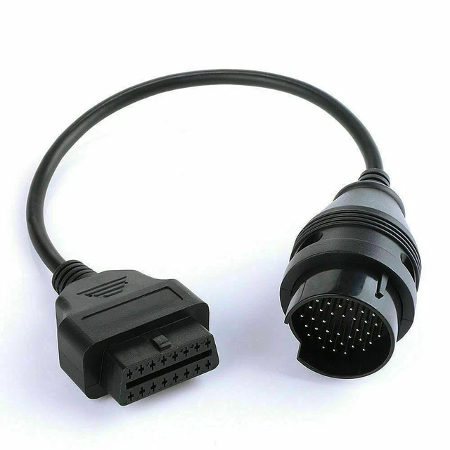 38PIN OBD1 16PIN OBD2 Diagnose Adapter Stecker Mercedes W124 W140 W202 ...