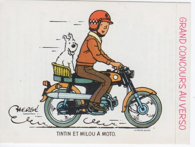AUTOCOLLANT / STICKER Vache Qui Rit Hergé 1976 Tintin Et Les Picaros ...