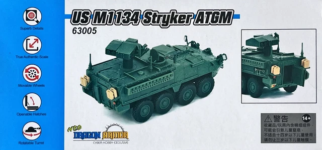 DRAGON ARMOR 63005 M1134 Stryker ATGM Fertigmodell, 1:72, TOP EUR 17,99 ...