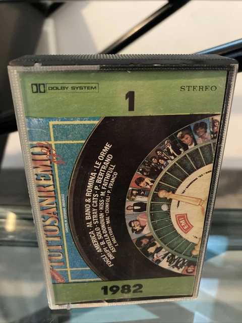 RARE CASSETTE K7 AUDIO TAPE MC - TUTTOSANREMO 1982 - Johnny hallyday ...