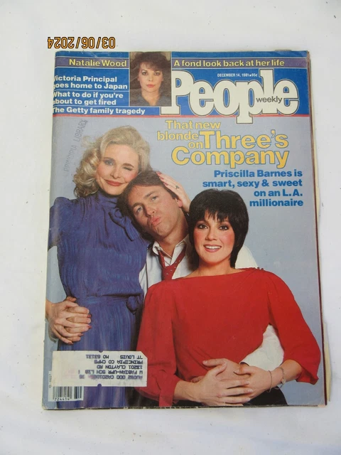 PEOPLE MAGAZINE - Dec 14, 1981 THREE'S COMPANY, PRISCILLA BARNES ...