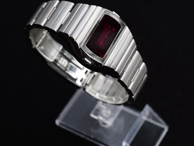VINTAGE 1974 HAMILTON Pulsar Time Computer QED LED watch Uhr EUR 429,00 ...