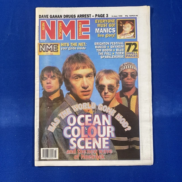 NME 8 JUNE 1996 HAS THE WORLD GONE MOD? OCEAN COLOUR SCENE £9.95 ...
