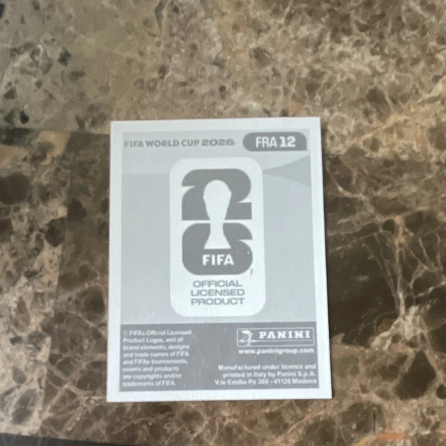 PANINI FIFA WORLD Cup 2026 France FRA 12 Adrien Rabiot Player Portrait ...