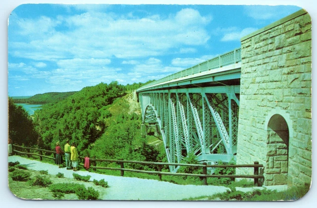POSTCARD CUT RIVER Bridge in Michigan's Upper Peninsula US 2 £7.70 ...