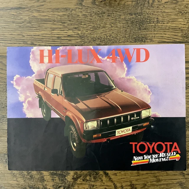 1982 TOYOTA HILUX N40 Ute Pick Up Australia Rare Brochure EUR 21,62 ...