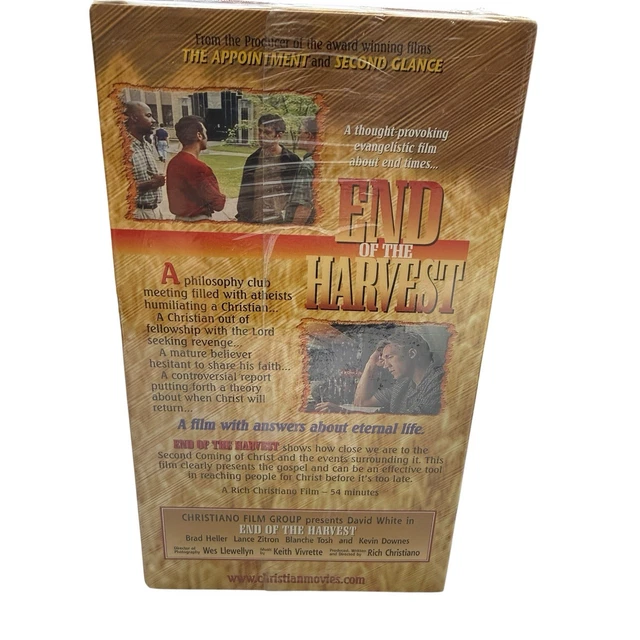 END OF THE Harvest VHS Christiano Brothers Film David White New Sealed ...