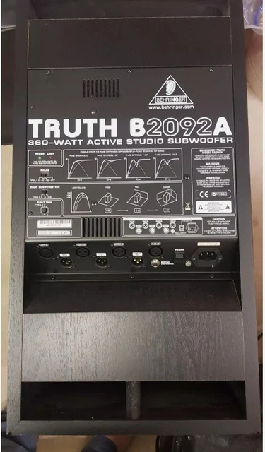 BEHRINGER TRUTH B2092A active subwoofer and Surround Sound (Read ...