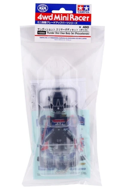 NEW TAMIYA JR Thunder Shot Mini 4WD MA Chassis Polycarbonate Body Set ...