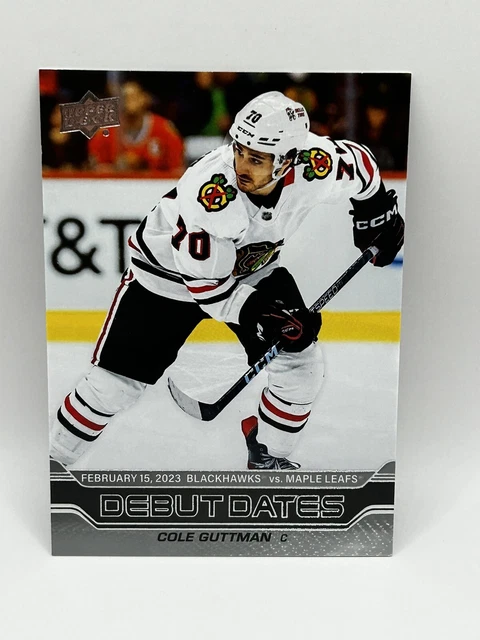 23/24 UD SERIES 1 Cole Guttman Debut Dates Insert Rookie #22 EUR 1,67 ...