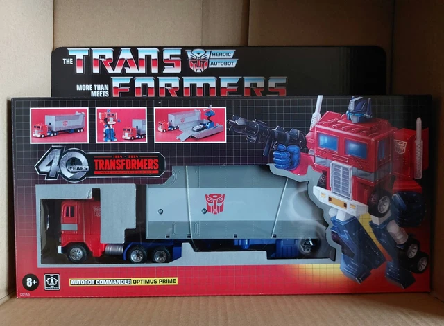 TRANSFORMERS G1 RETRO Optimus Prime, 40th Anniversary 2024 Reissue, NEW ...