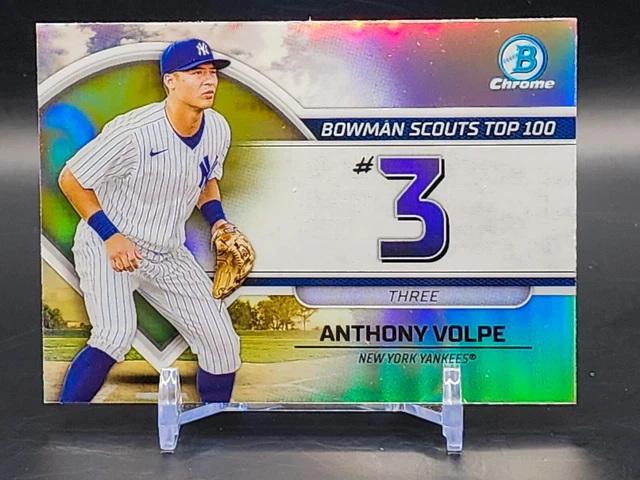 2023 BOWMAN TOP 100 Prospects Anthony Volpe #BTP-3 Yankees Baseball ...