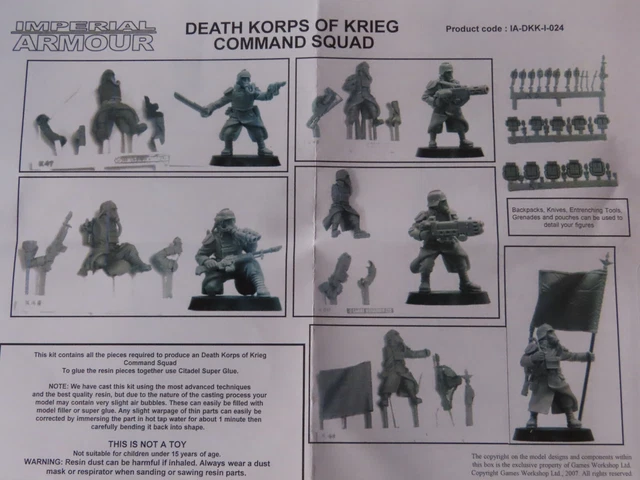 WARHAMMER 40K FORGEWORLD Death Korps of Krieg Commissionar Command ...
