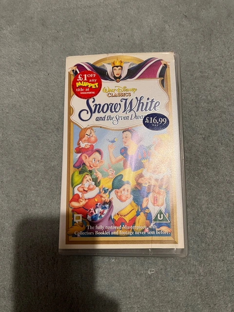 DISNEY SNOW WHITE VHS VGUC £1.00 - PicClick UK