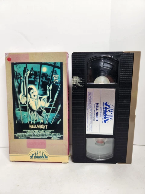 HELL NIGHT VHS Media Video 80'S Horror Linda Blair College Fraternity ...