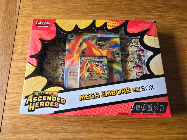 POKÉMON TCG: MEGA Evolution - Ascended Heroes Mega Emboar ex Box - New ...