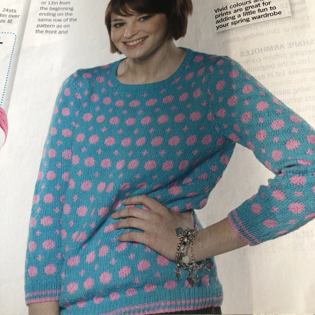 SPRING ZING, KNITTING pattern for Ladies Jumper by Pat Menchini £0.63 ...
