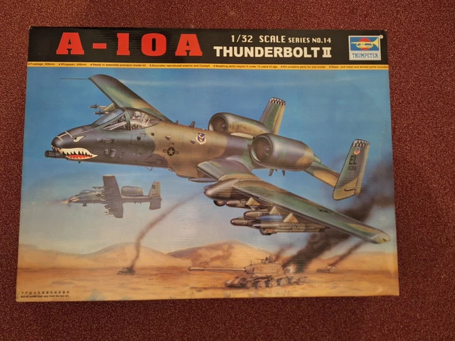 TRUMPETER 1:32 THUNDERBOLT II A-10A mit vielen Extras EUR 21,50 ...